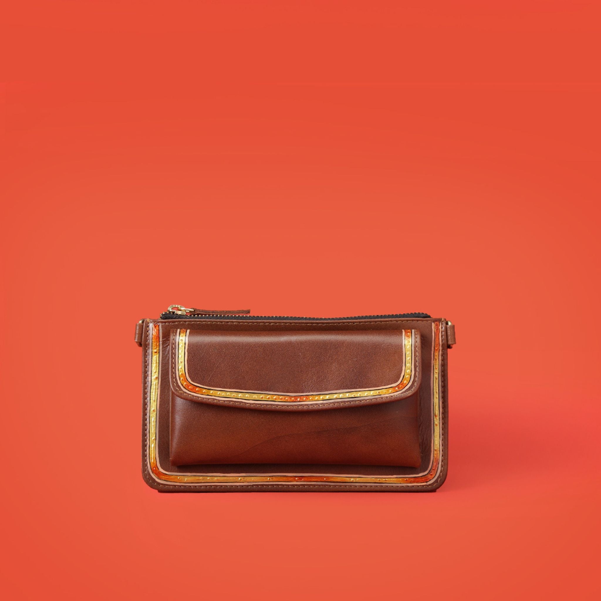 "Seher" SLING WALLET - Tan – Swarang Designs